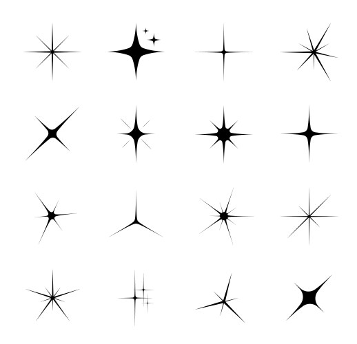Black and White Sparkle Vector Images (over 160,000)