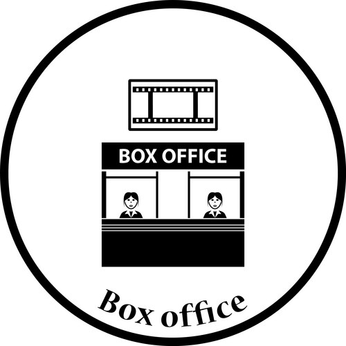 Box office icon Royalty Free Vector Image - VectorStock