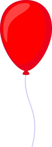 Red balloon Royalty Free Vector Image - VectorStock