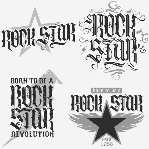 Rock festival poster Royalty Free Vector Image