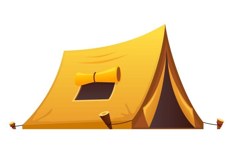 Tent cartoon on the white background Royalty Free Vector