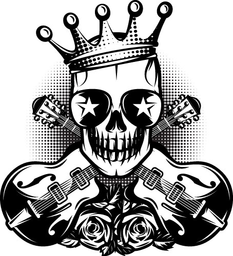 Template with stylish design of guitar plectrum Vector Image