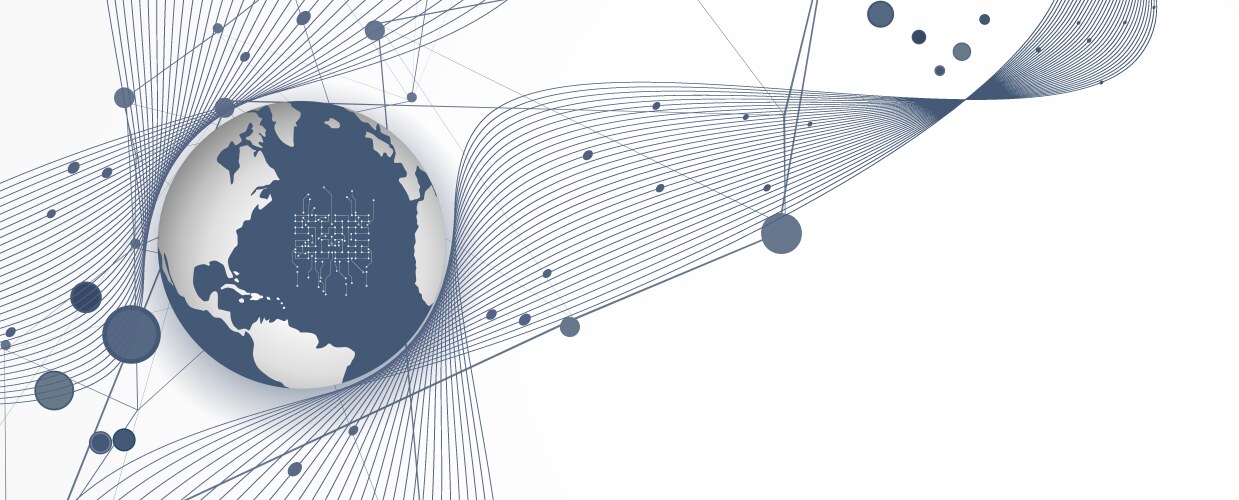 Abstract earth technology background for science Vector Image