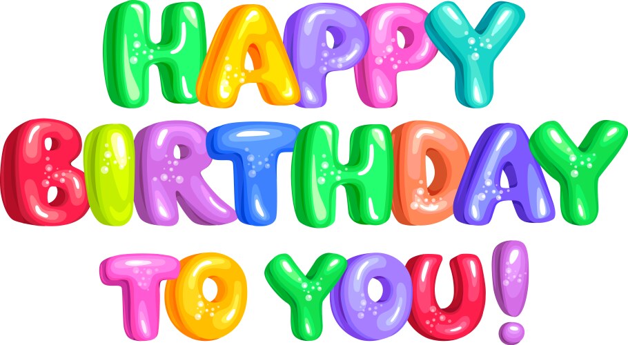Happy Birthday Lettering Vector Images (over 51,000)