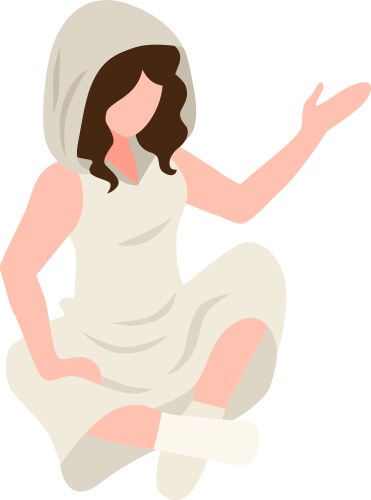 Isometric prayer icon Royalty Free Vector Image