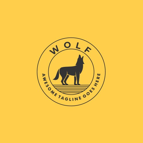 Vintage Wolf Logo Vector Images (over 3,600)