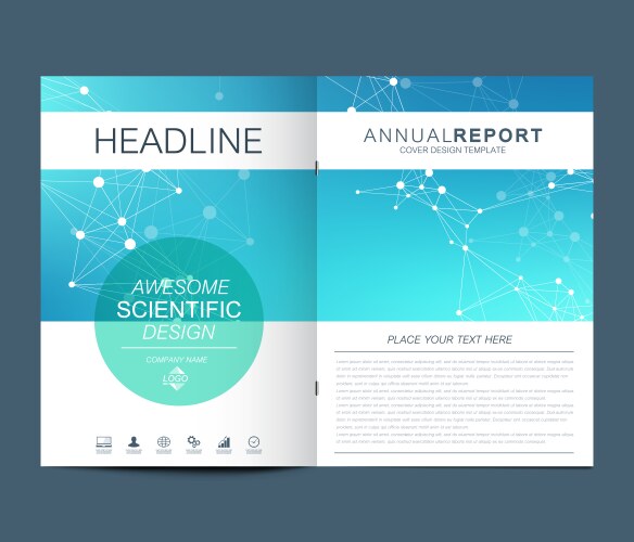 Poster for medical research health center Vector Image
