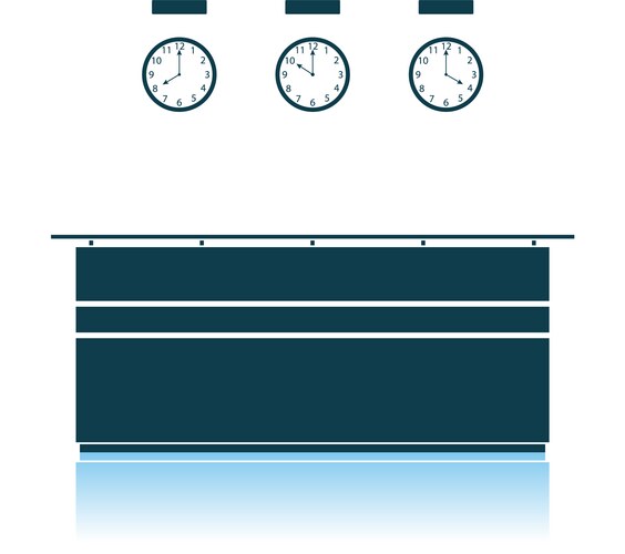 Reception desk Royalty Free Vector Image - VectorStock