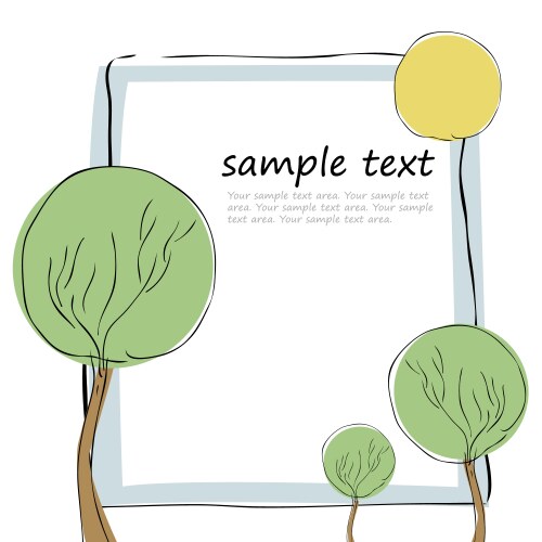 Floral circle frame Royalty Free Vector Image - VectorStock