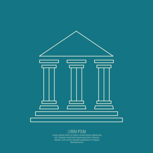 Outline building level Royalty Free Vector Image