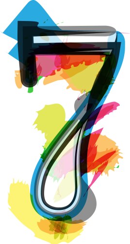 Number 7 Vector Images (over 19,000)