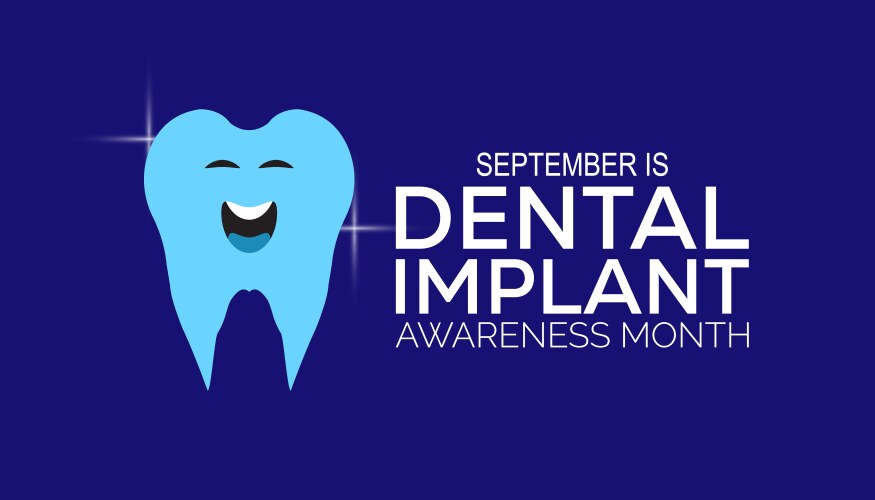 National dental hygiene month Royalty Free Vector Image