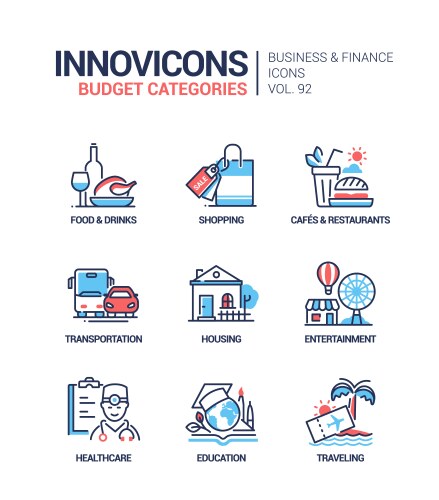 Shopping icons 3 Royalty Free Vector Image - VectorStock