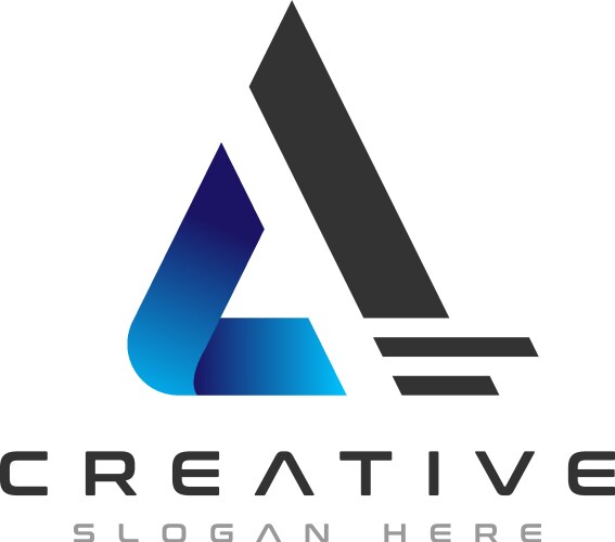 Creative digital study logo design Royalty Free Vector Image