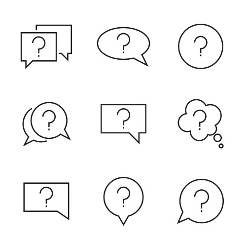 Set infinity symbols black contours Royalty Free Vector