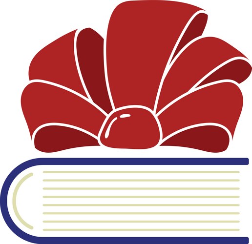 Book with ribbon bow icon Royalty Free Vector Image