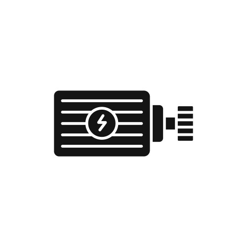 Electric motor icon symbol on white background Vector Image