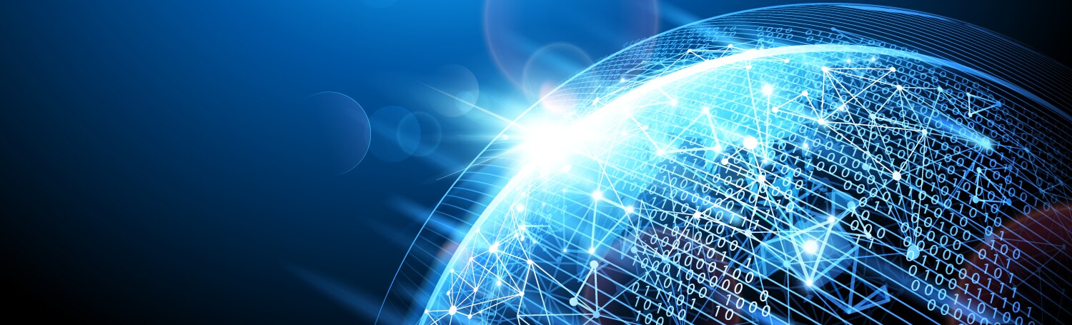 World data connecting network and communications Vector Image