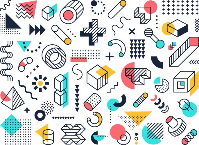 Geometric shapes Royalty Free Vector Image - VectorStock