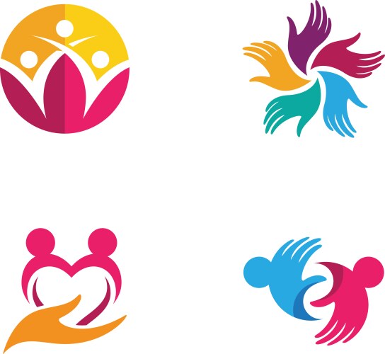 Community organization logo design template Vector Image