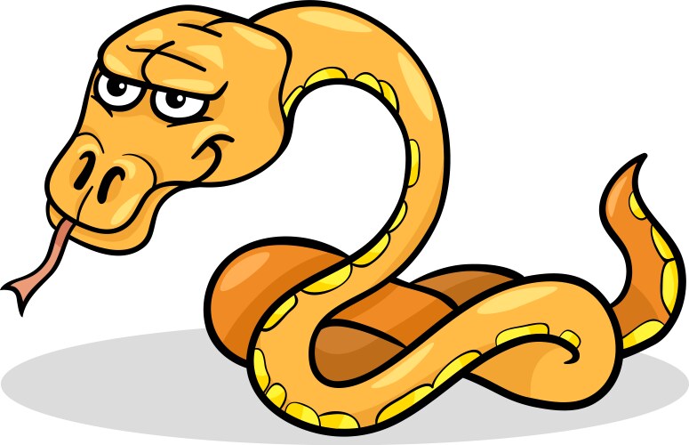 Snake cartoon Royalty Free Vector Image - VectorStock