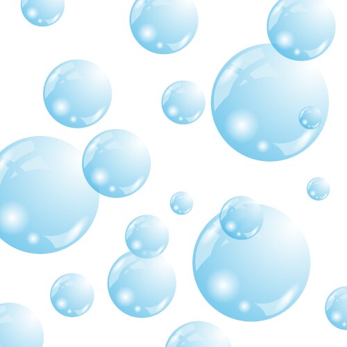 Liquid soap bubbles icons Royalty Free Vector Image
