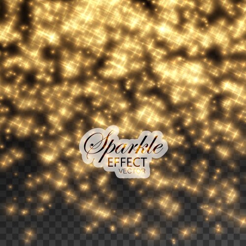 Blue glittering star dust Royalty Free Vector Image