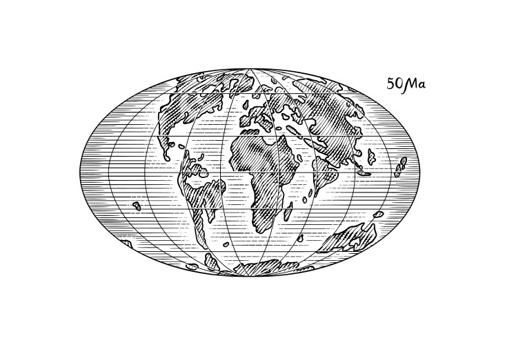 Lithosphere and the structure of earth soil Vector Image