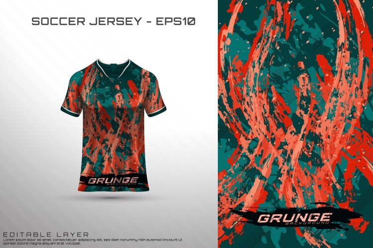 Sports jersey and background design Royalty Free Vector