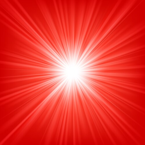 Red light shining on bright background Royalty Free Vector