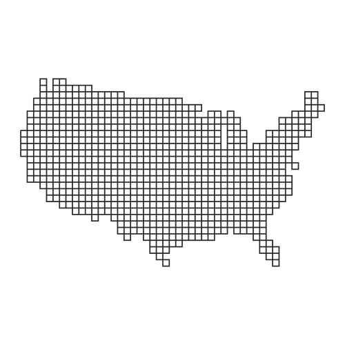 USA Map Pixel Art Vector Images (over 190)