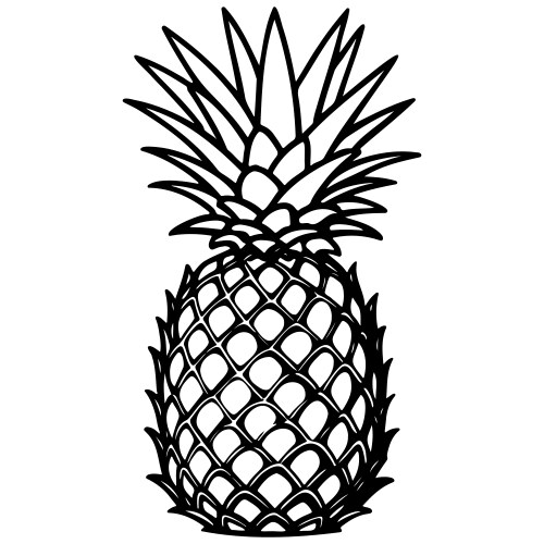Pineapple Line Art Vector Images (over 2,900)