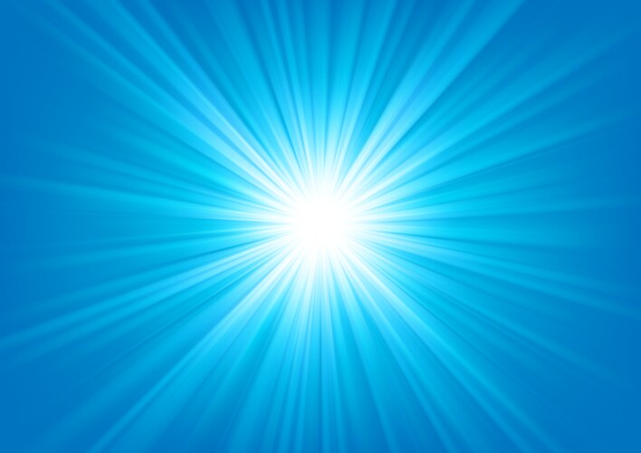 Blue light shining from darkness Royalty Free Vector Image