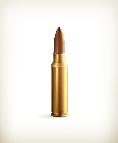Golden bullet Royalty Free Vector Image - VectorStock