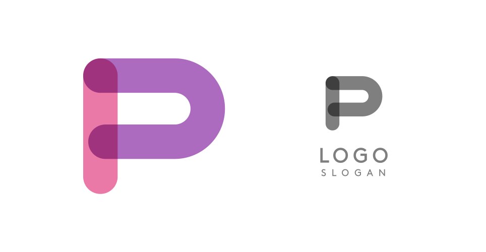 Overlapping Letters Logo Overlapping Letters Stock Vector Images