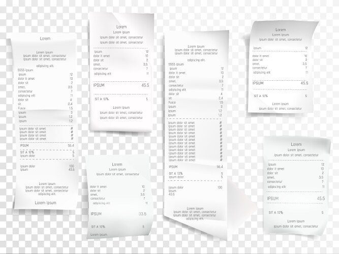 Receipts Vector Images (over 41,000)