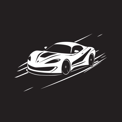 Streamlined speedster vision logo icon sporty Vector Image