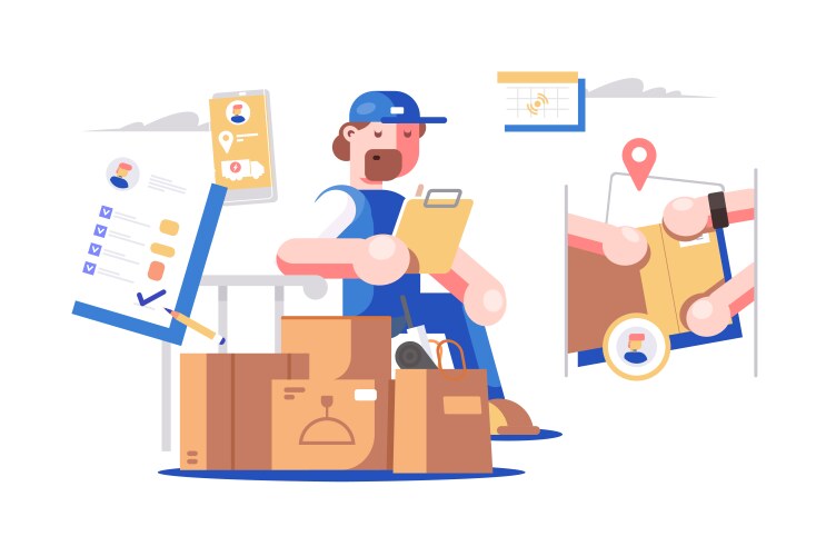 Delivery Man Vector Images (over 58,000)