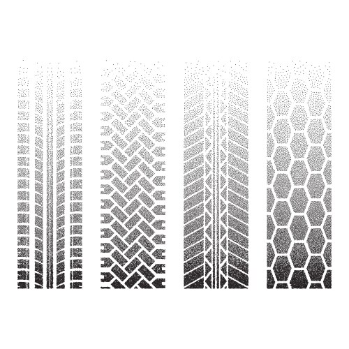 Tire shapes Royalty Free Vector Image - VectorStock