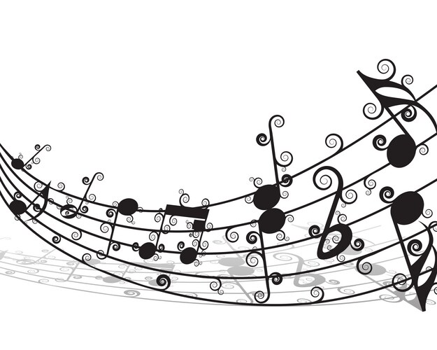 Musical staff Royalty Free Vector Image - VectorStock