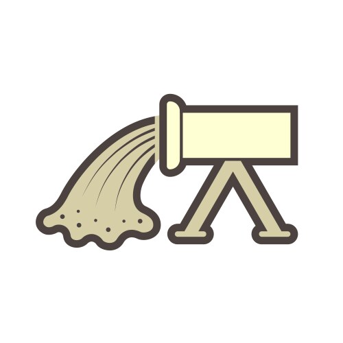 Concrete production icon Royalty Free Vector Image