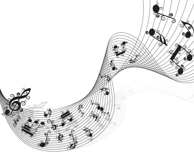 Musical staff Royalty Free Vector Image - VectorStock