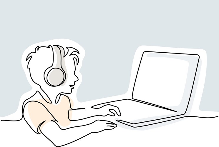 Boy Outline Young Vector Images (over 16,000)