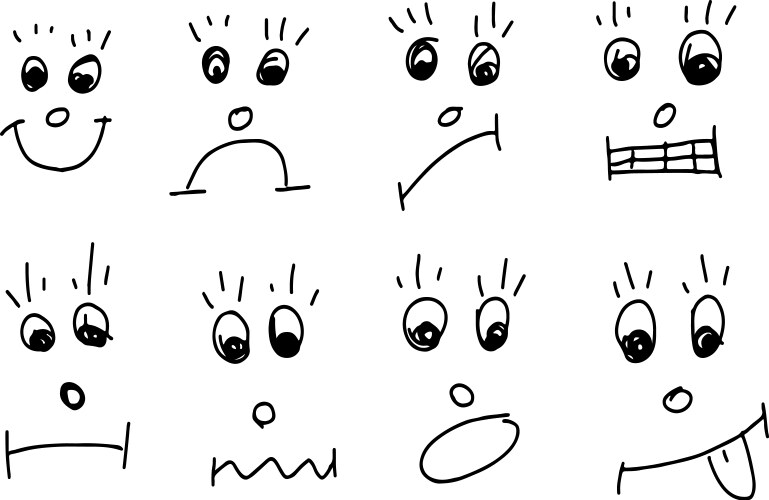 Doodle Faces Vector Images (over 120,000)
