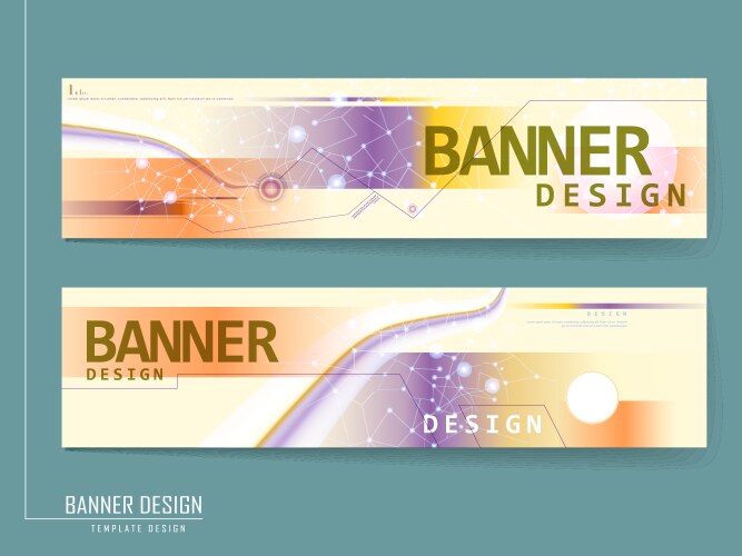 Elegant banner template design Royalty Free Vector Image