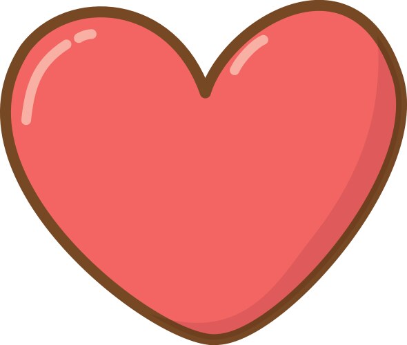Heart icon cartoon Royalty Free Vector Image - VectorStock