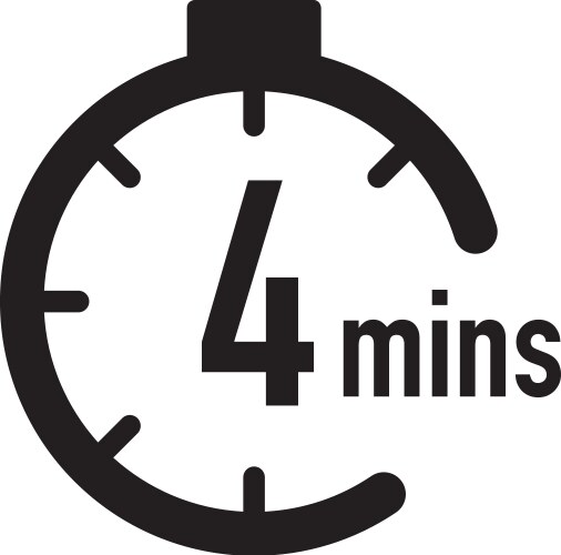 90 minutes timer stopwatch or countdown icon time Vector Image