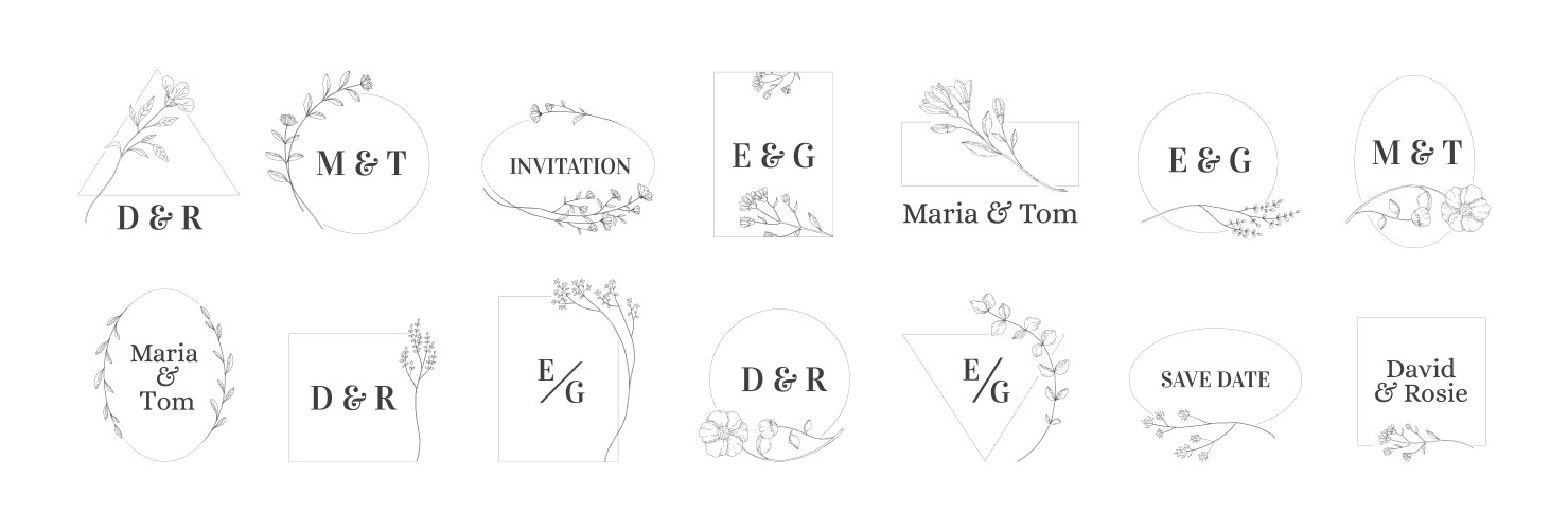 Flower Monogram Vector Images (over 130,000)