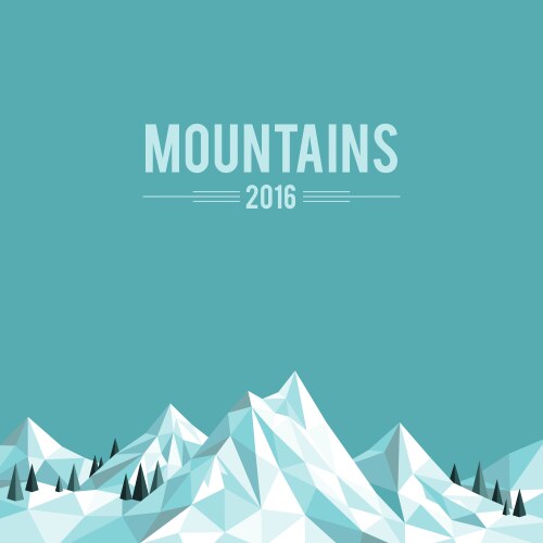 Mountain landscape Royalty Free Vector Image - VectorStock