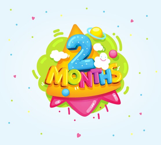 2 years Royalty Free Vector Image - VectorStock